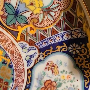 Imari Ware | Accents | Vintage Miyako Handcrafted Porcelain Plate ...